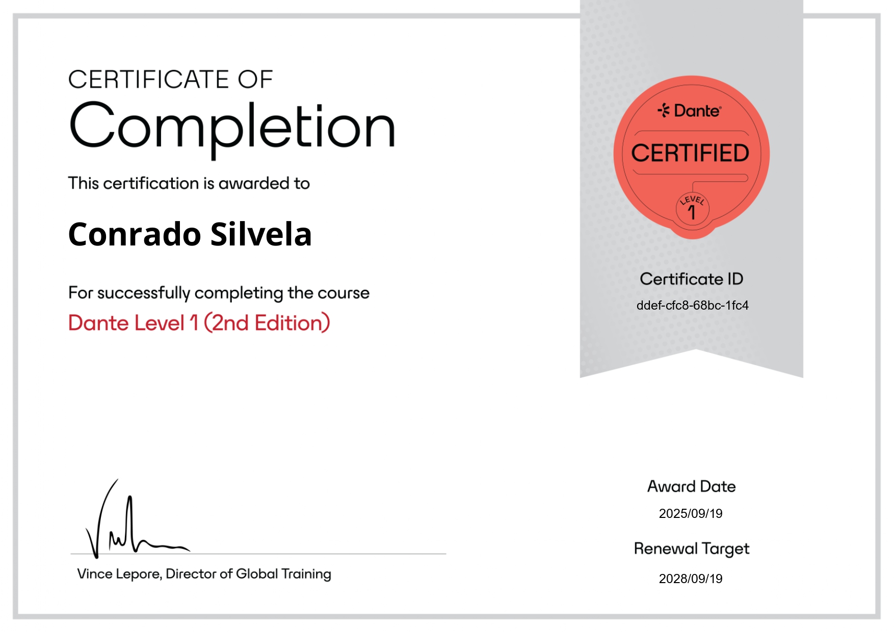 Dante Level 1 - English (2nd Edition) - Conrado Silvela